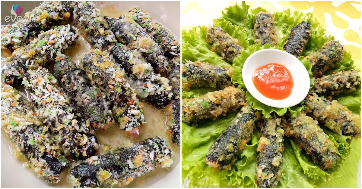 Cách làm món Rong biển cuộn tôm thịt chiên xù lạ mà ngon ngày cuối tuần