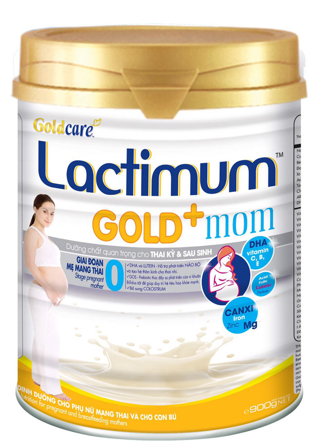 Sữa bầu Lactimum gold+ mom đồng hành cùng mẹ phát triển cùng con