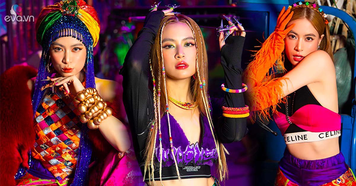 Đeo toàn đồ lỉnh kỉnh, bà đồng Hoàng Thuỳ Linh phải vật lộn trong hậu ...