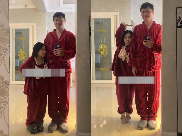 Cô gái cao 1m35 cưới chồng cao 1m80, dân mạng tò mò về ngoại hình của ...