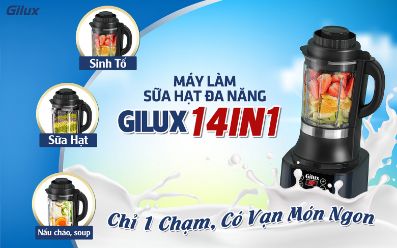 Gilux - Thương hiệu máy làm sữa hạt đáng mua hiện nay