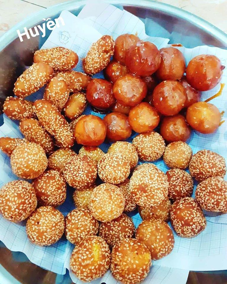 Mẹ đảm Hải Phòng mách cách làm bánh rán vừng giòn ngon, nóng hổi, hàng ...