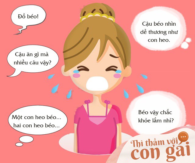 Con không muốn đi học, đám bạn chê con béo như con... lợn!