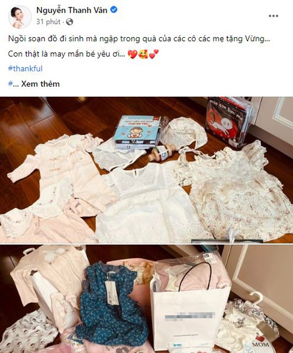 Bầu tháng cuối nặng nề, Vân Hugo háo hức chuẩn bị đồ cho con thứ 2