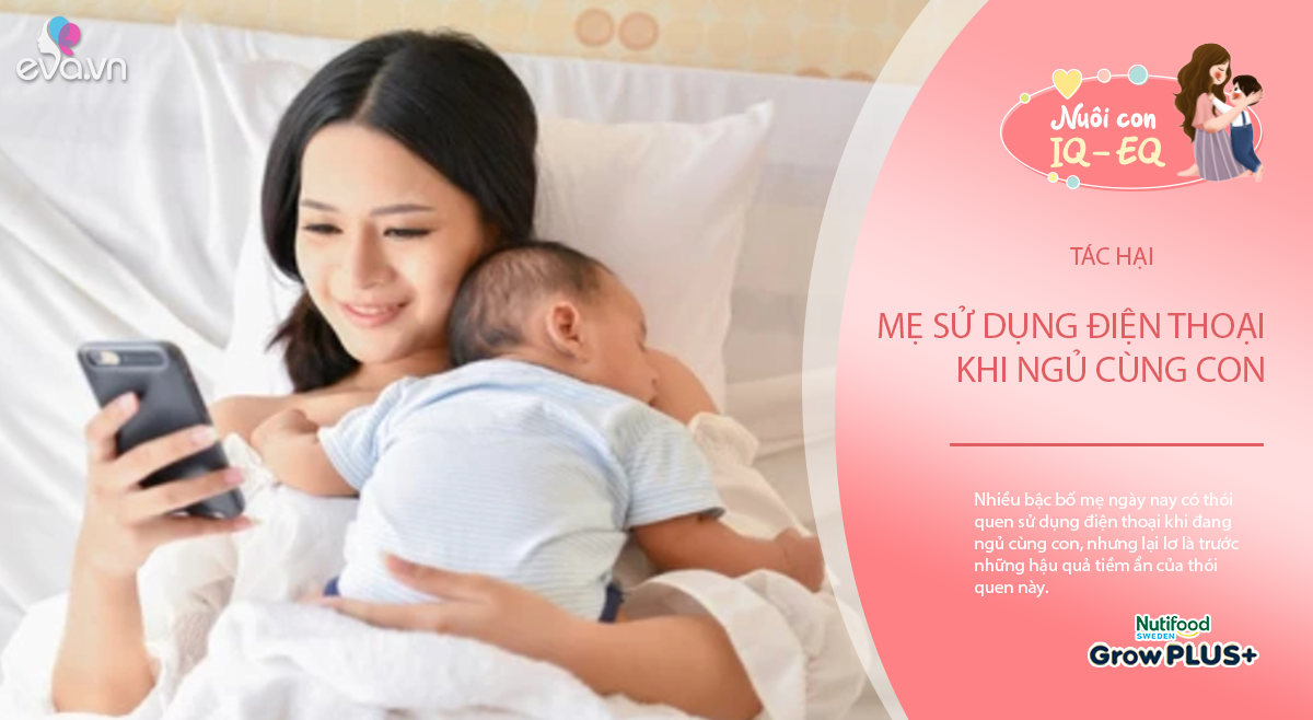 Mẹ lén xem điện thoại khi đang ngủ cùng con, hành động sau đó vô tình khiến đứa trẻ 6 tháng tuổi ...