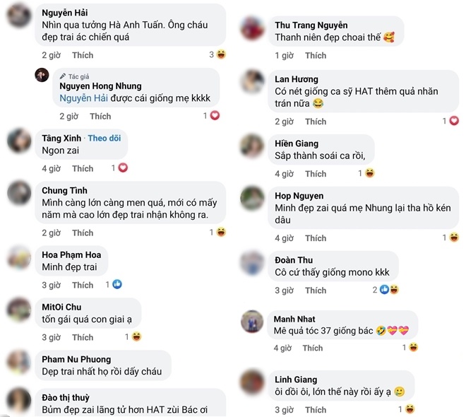 Cậu cả nhà Xuân Bắc làm cư dân mạng giật mình vì nhìn qua tưởng Hà Anh Tuấn, thân hình cao vút