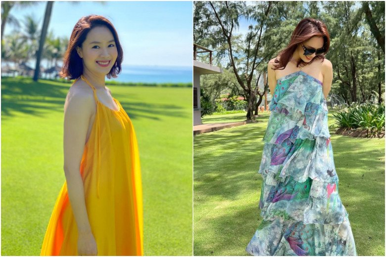 Đứng cạnh Quỳnh Nga ăn diện tôn triệt để eo 55cm, Hồng Diễm sơ sẩy chọn đồ liền bị chê mập