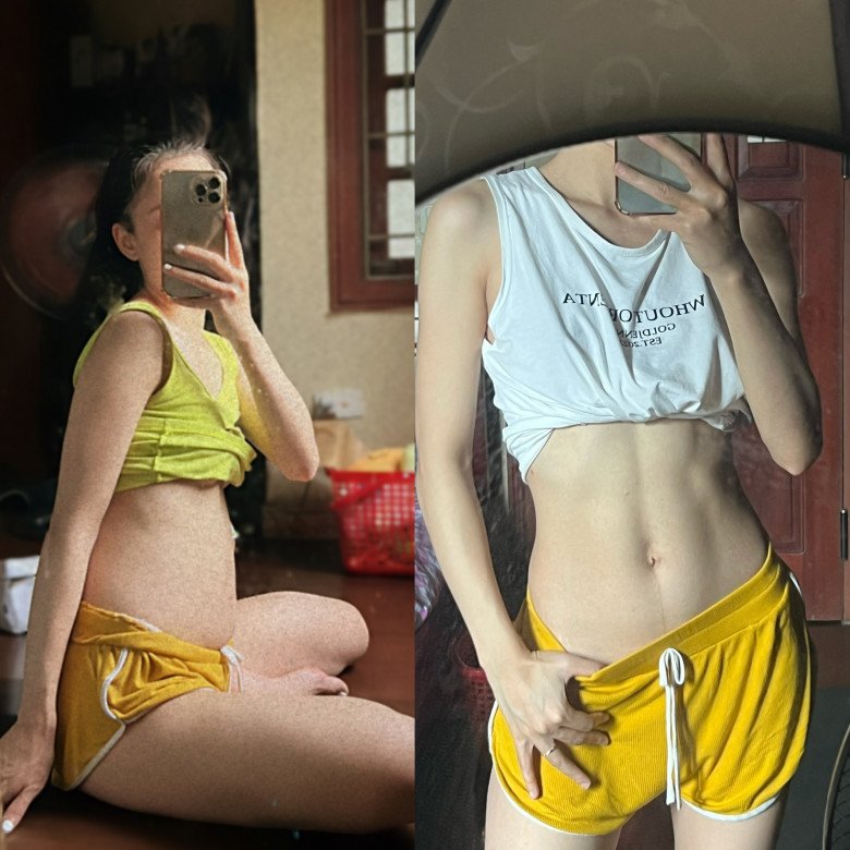 Mẹ bỉm từng trầm cảm vì cơ thể bèo nhèo, giờ giảm 17kg về dáng như thiếu nữ nhờ cho con bú