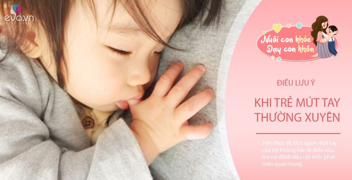 Khác biệt giữa trẻ mút tay và không mút tay khi lớn, liên quan mật ...