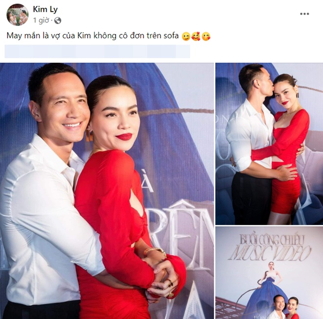Kim Lý ôm hôn Hồ Ngọc Hà ngọt ngào giữa sự kiện, có chia sẻ lãng mạn liền bị nghi ngờ vợ viết giùm