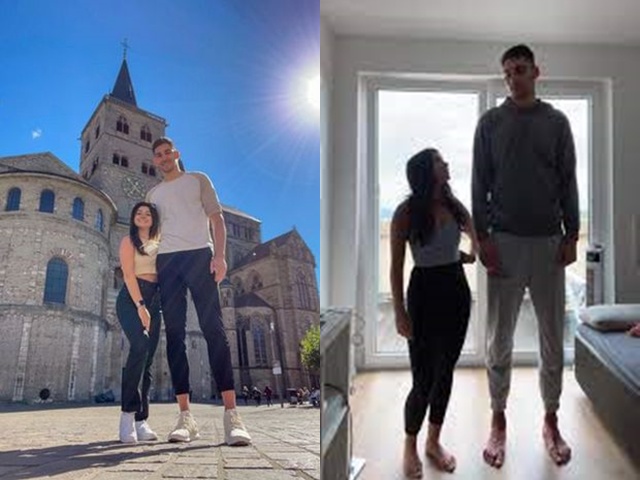 Chàng trai 2m yêu cô nàng 1m50, phải ngồi xuống mới có được nụ hôn đầu