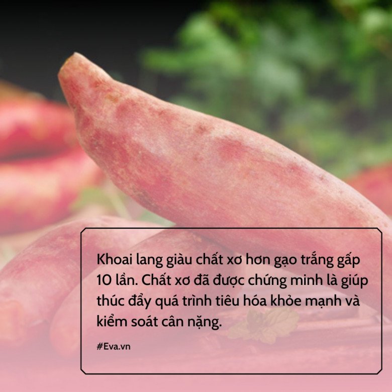 Cùng giàu tinh bột, tại sao nhiều người ăn khoai lang thay cơm giảm cân? Nó có thứ này nhiều hơn ...