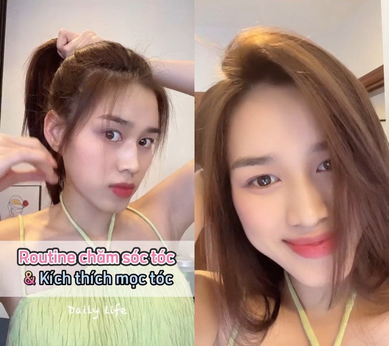 Uốn ép tóc hằng ngày nhưng dưỡng tóc mỗi lần chỉ 10K, hoa hậu cấy lúa chống hói thành công