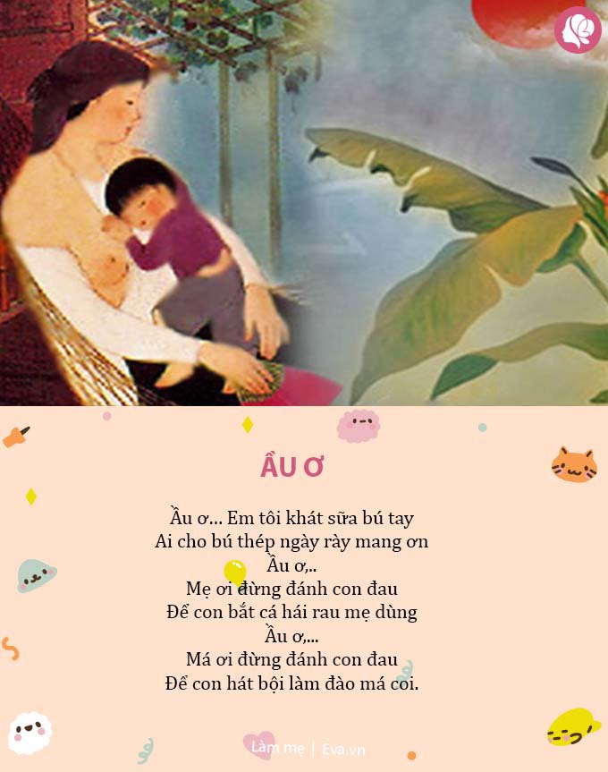 Những bài hát ru mẹ dễ hát, con ngủ ngon giấc, thông minh hơn