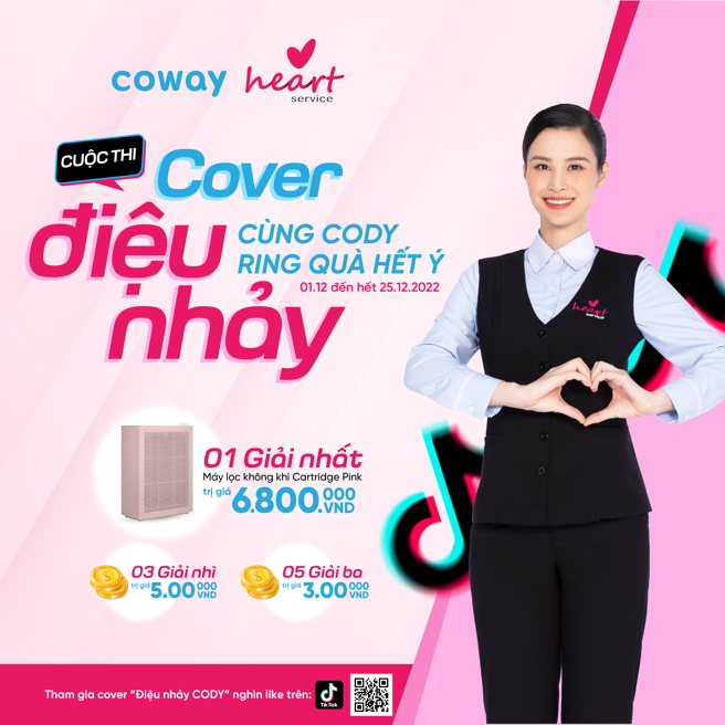 Thử thách nhảy cùng vũ điệu Cody và dịch vụ đến từ trái tim của Coway Vina